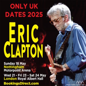 Eric Clapton Announces 4 UK Shows For 2025 - Where's Eric!